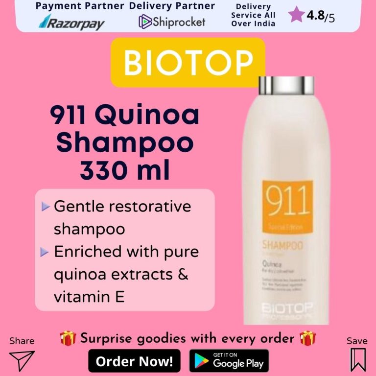 BIOTOP 911 Quinoa Shampoo 330 ml - Keratin Shampoo India